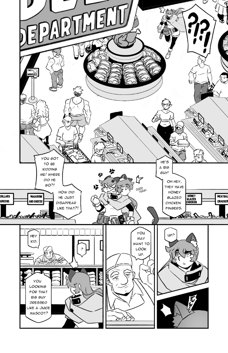 Read Kitty Kitty Bang Bang :: Bounty 1: Supermarket Shuffle pg. 22-26 | Tapas Community