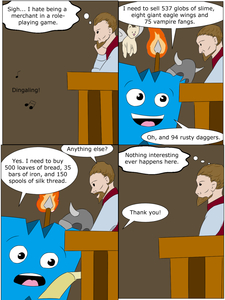 Read Sad W: The Stories of a Depressed Gamer :: RPG Merchants | Tapas ...