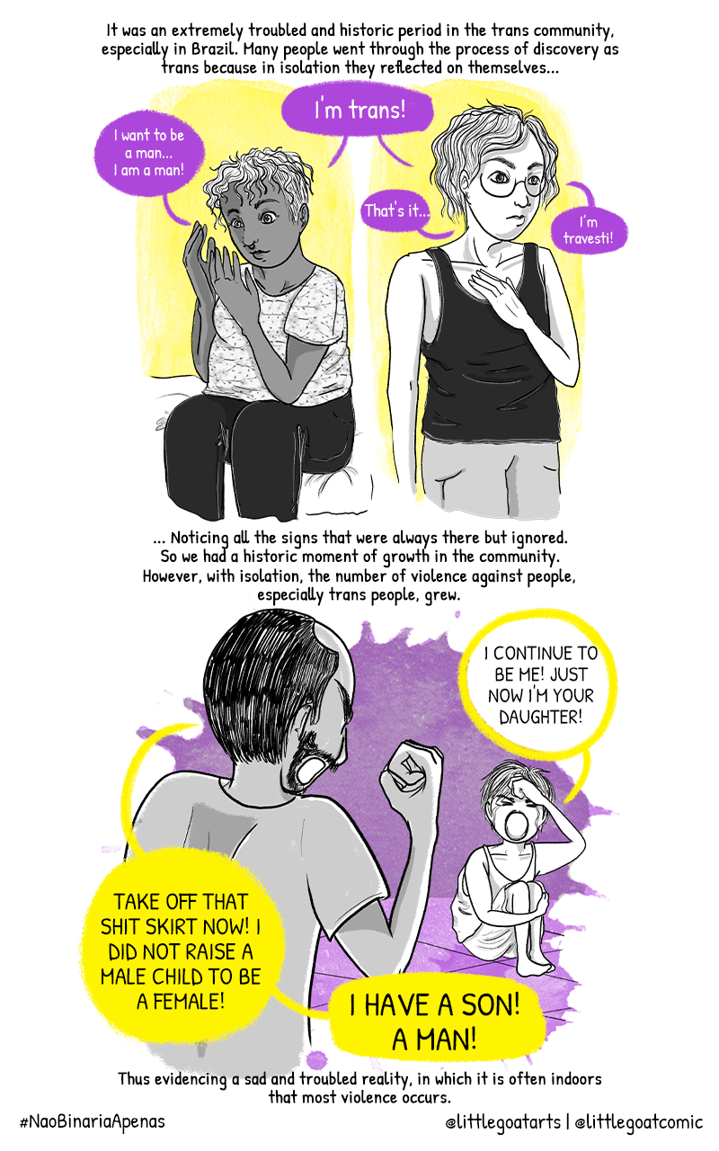 Read Just Nonbinary | Não-binária apenas :: Pandemic... | Pandemia... | Tapas Comics