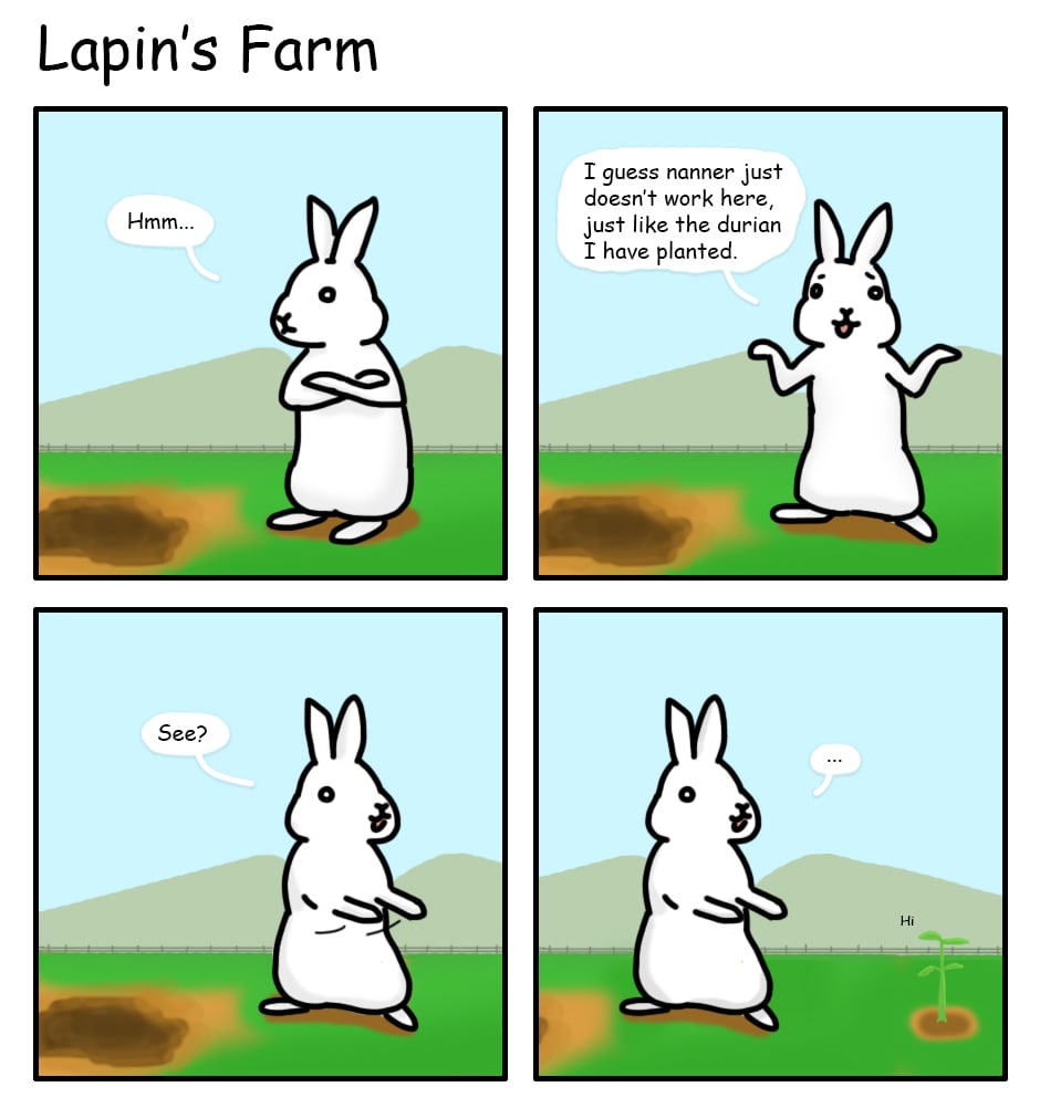 Read Lapin's Farm :: Durian not growing? | Tapas Comics