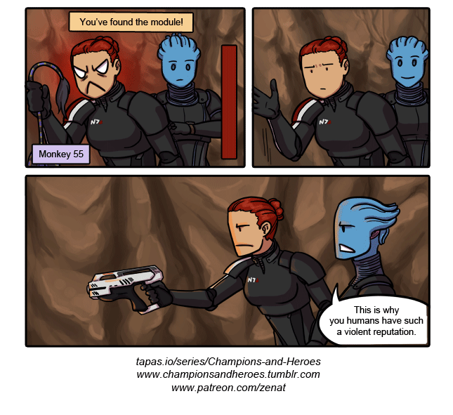 Read Champions and Heroes :: [Mass Effect] I Would Like to Rage | Tapas ...