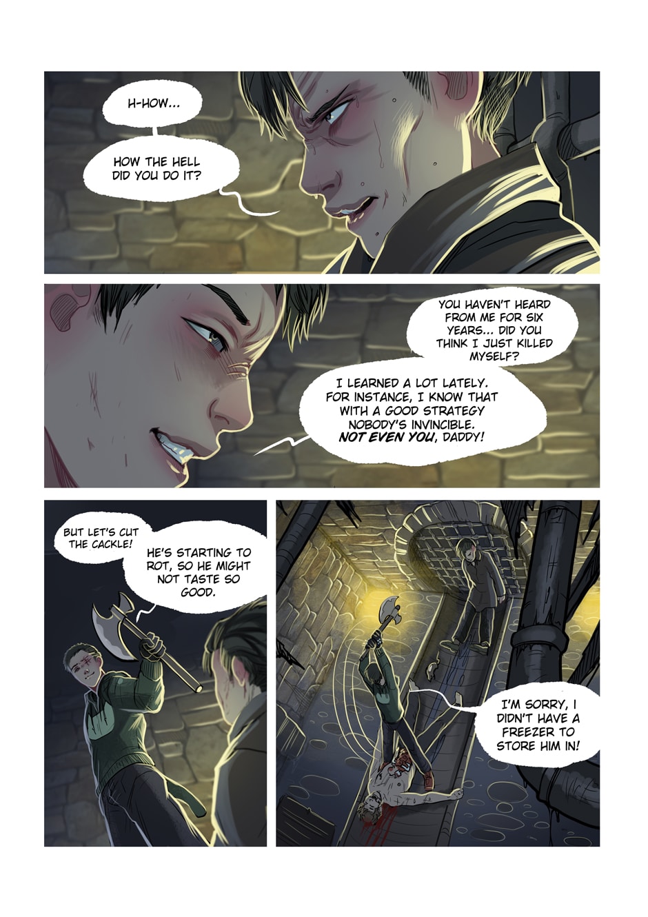 Read NINE STONES :: DAMN, DAMAGE, DAMIAN. | Tapas Community