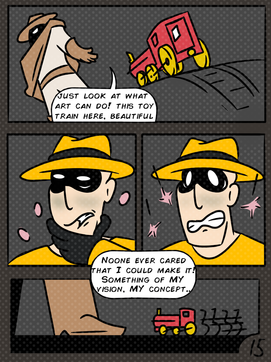 Read Fedora Man :: Fedora Man | Issue 3: Another Lense | Tapas Community