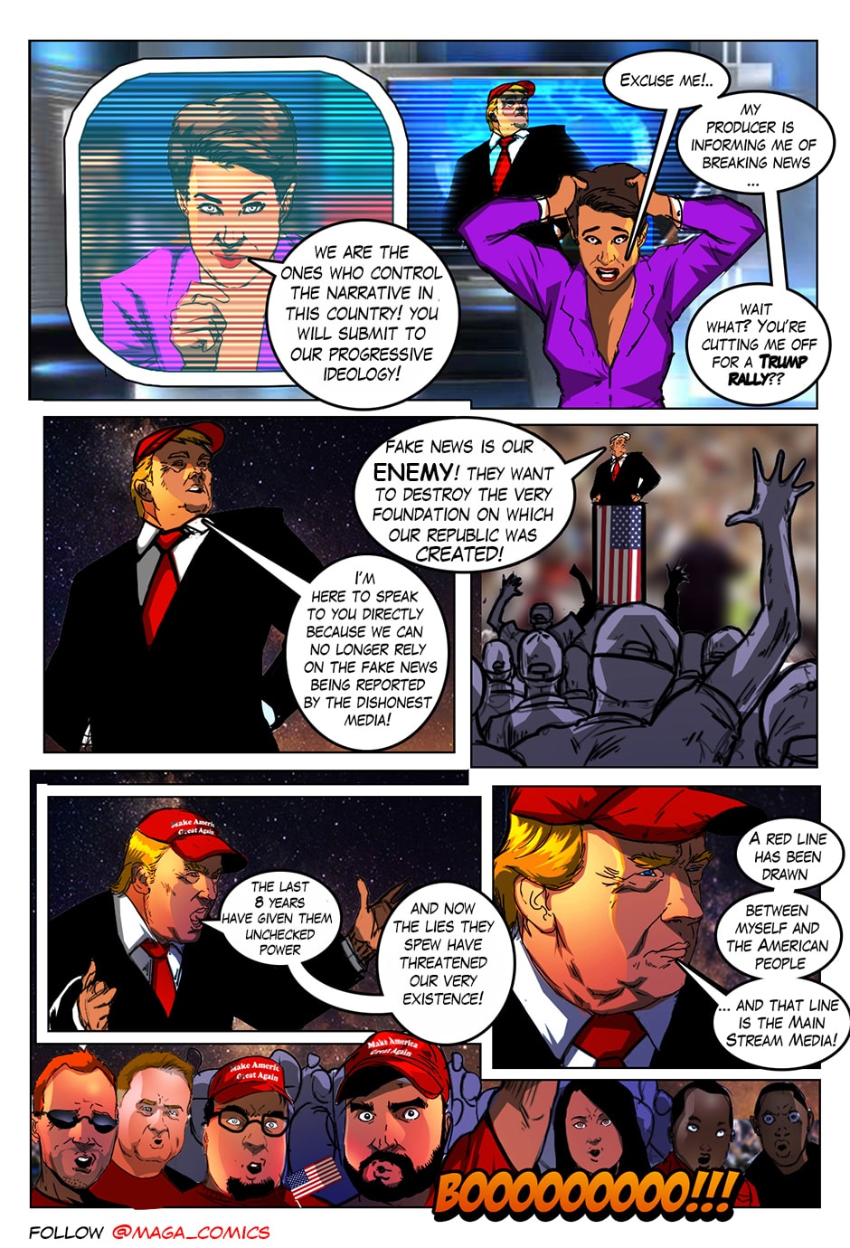 Read MAGA Comics: President Trump Comics :: President Trump vs Fake ...