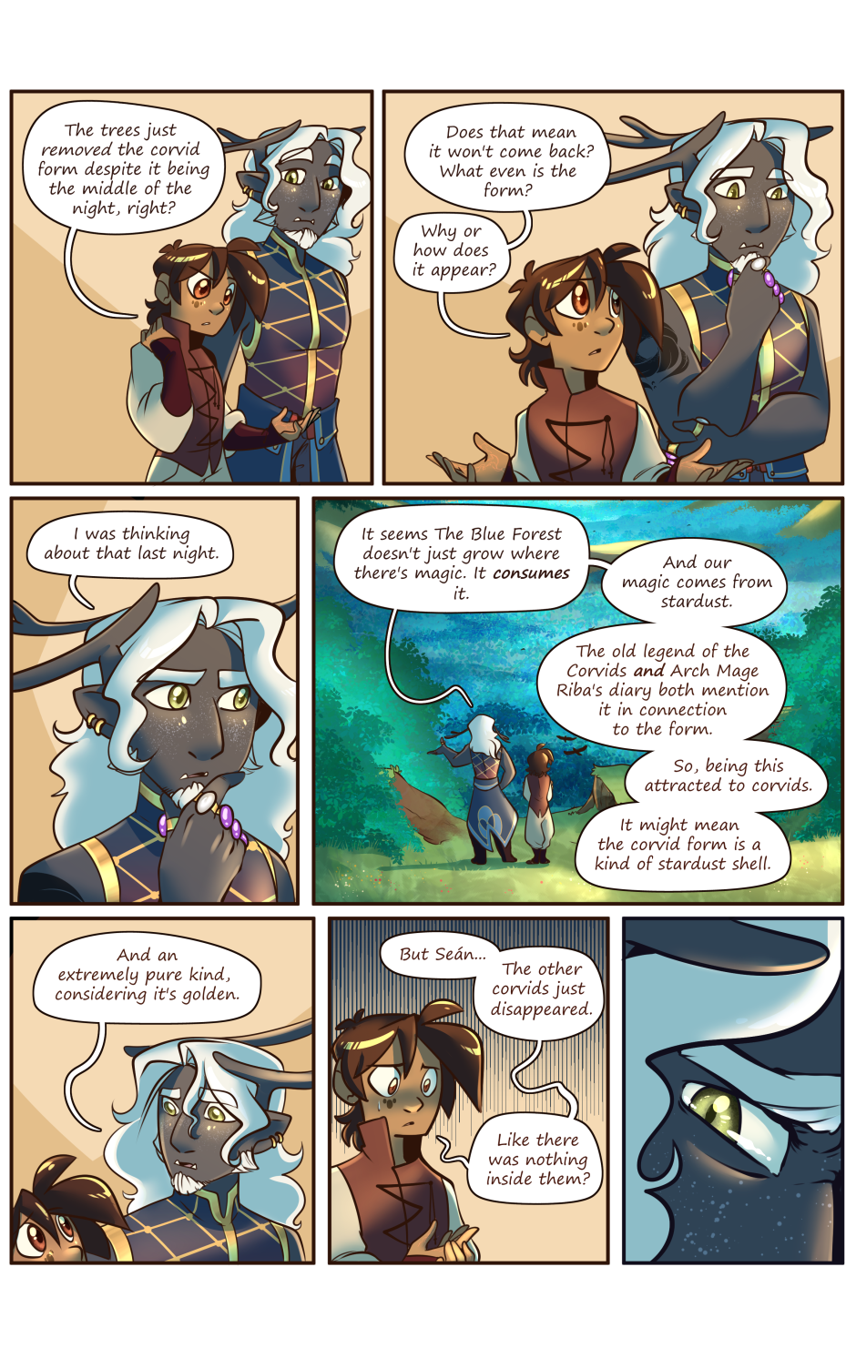 Read Corvid's Eye :: Pg 175-180 - Anniversary Update! | Tapas Comics