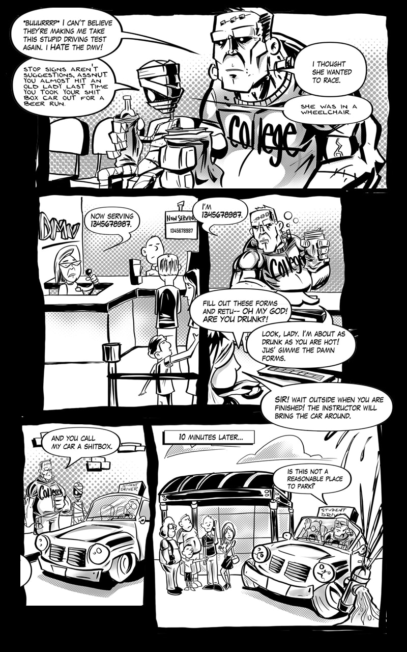 Read Midlife Monsters :: DMV Woes | Tapas Comics