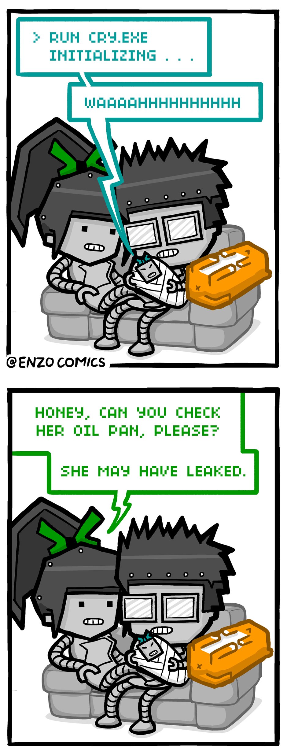 Read Cheer Up, Emo Kid :: cry.exe | Tapas Community