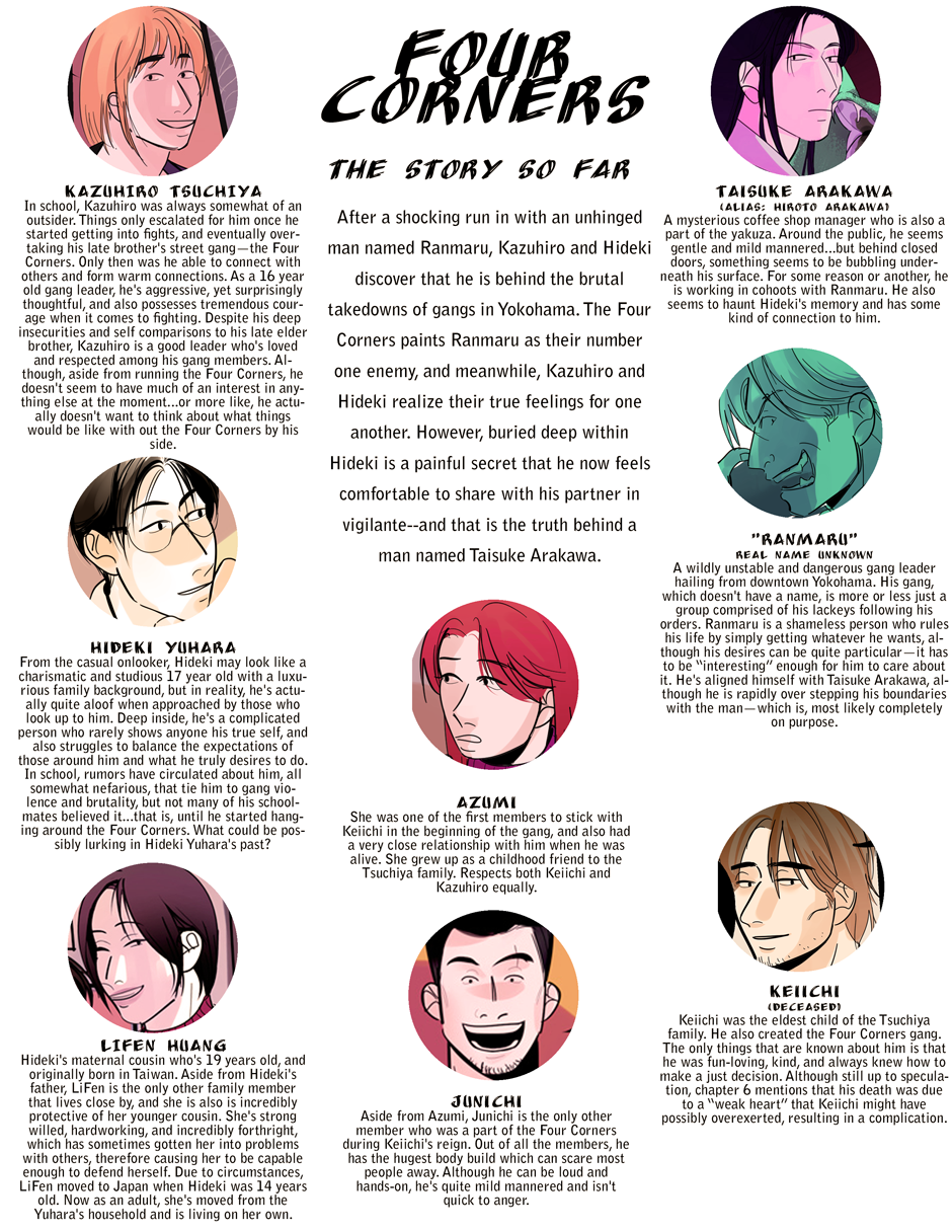 Read four corners :: Four Corners Cast of Characters | Tapas Comics