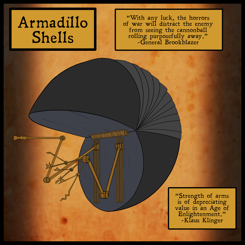 Read The Concord Initiative :: Inktober Day 15: Armadillo Shells ...
