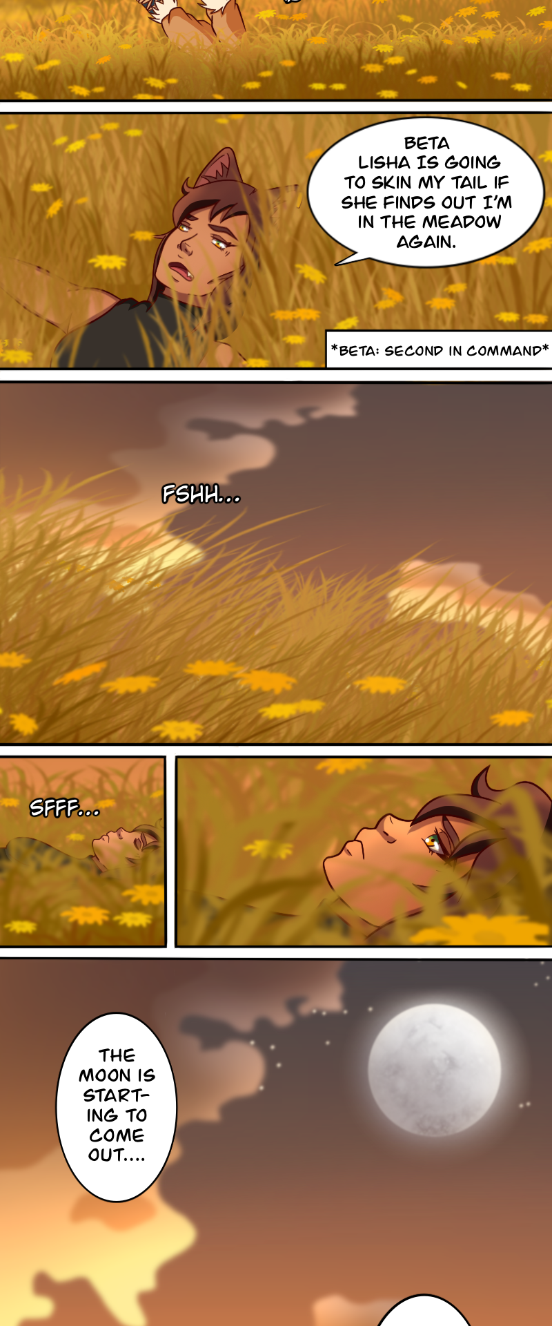 Read Moon Descendants :: CHAPTER 2: The Meadow | Tapas Comics