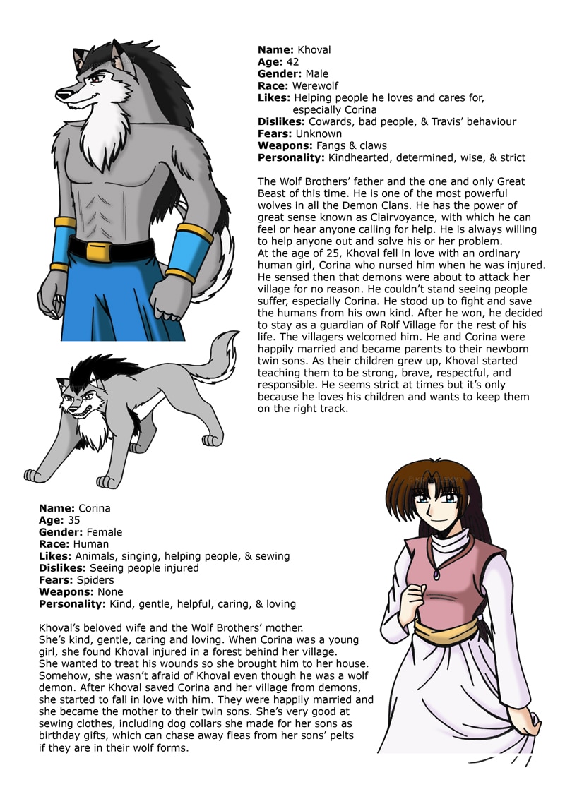 Read Wolf Brothers :: Characters Info + Note + WB2 Coming Soon | Tapas ...