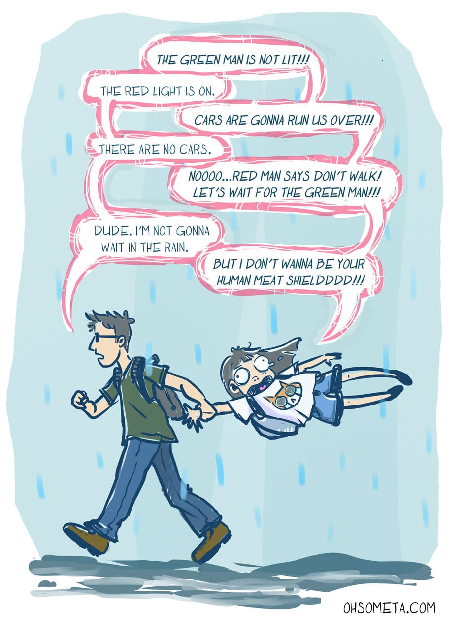 Read Oh So Meta :: Human Meat Shield | Tapas Comics