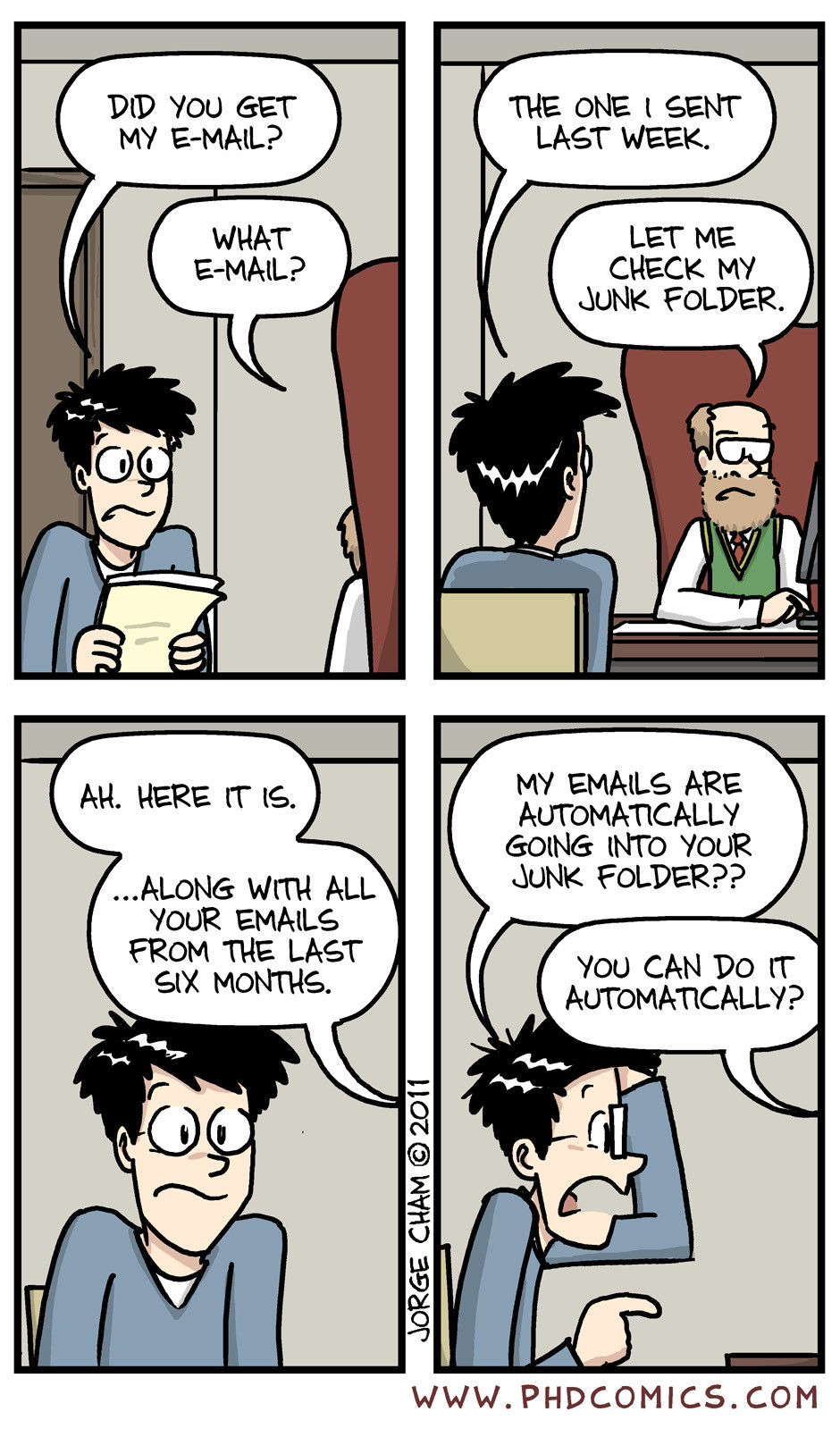Read Best of PHD Comics :: Did you get my email? | Tapas Community