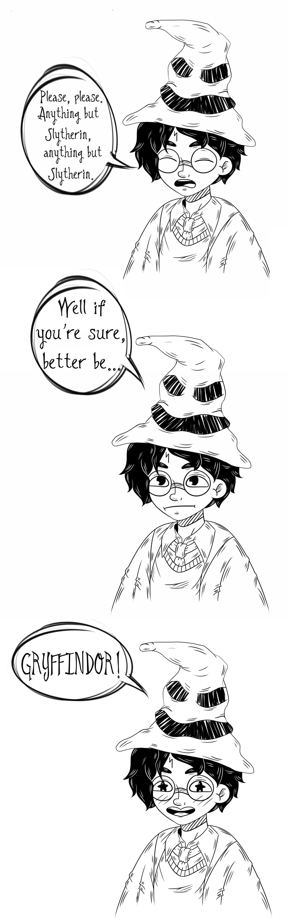 Read Harry Potter Doodle Life :: Sorting Hat | Tapas Community