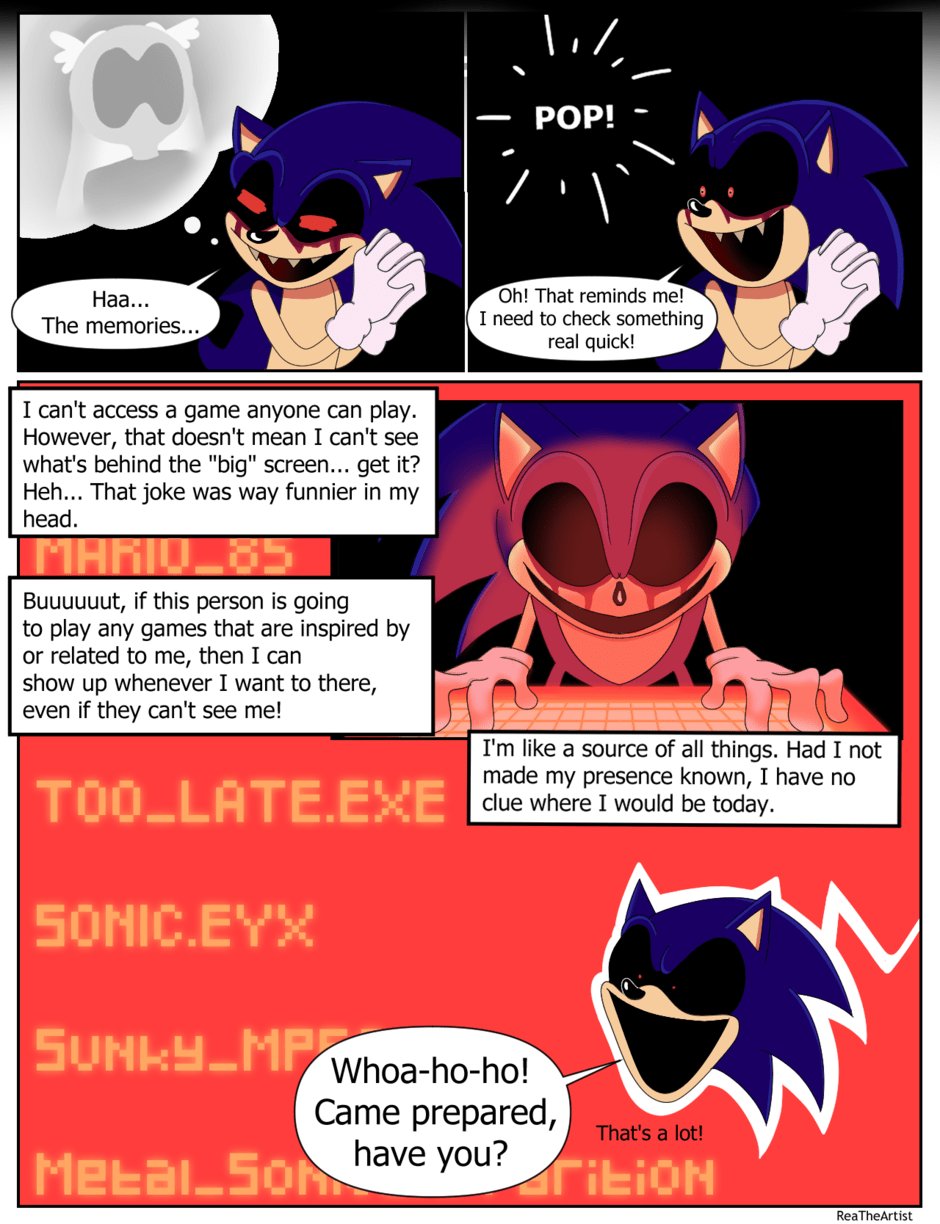 Read Rea's Short Sonic.exe Comic Collection :: A Decade's Reunion | Tapas Comics