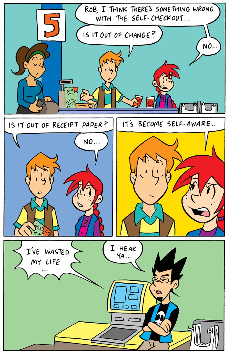 Read Mid-Shift :: Self-Checkout | Tapas Comics