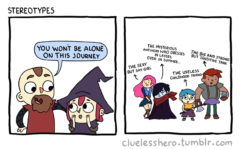 Read Clueless Hero :: Stereotypes | Tapas Community