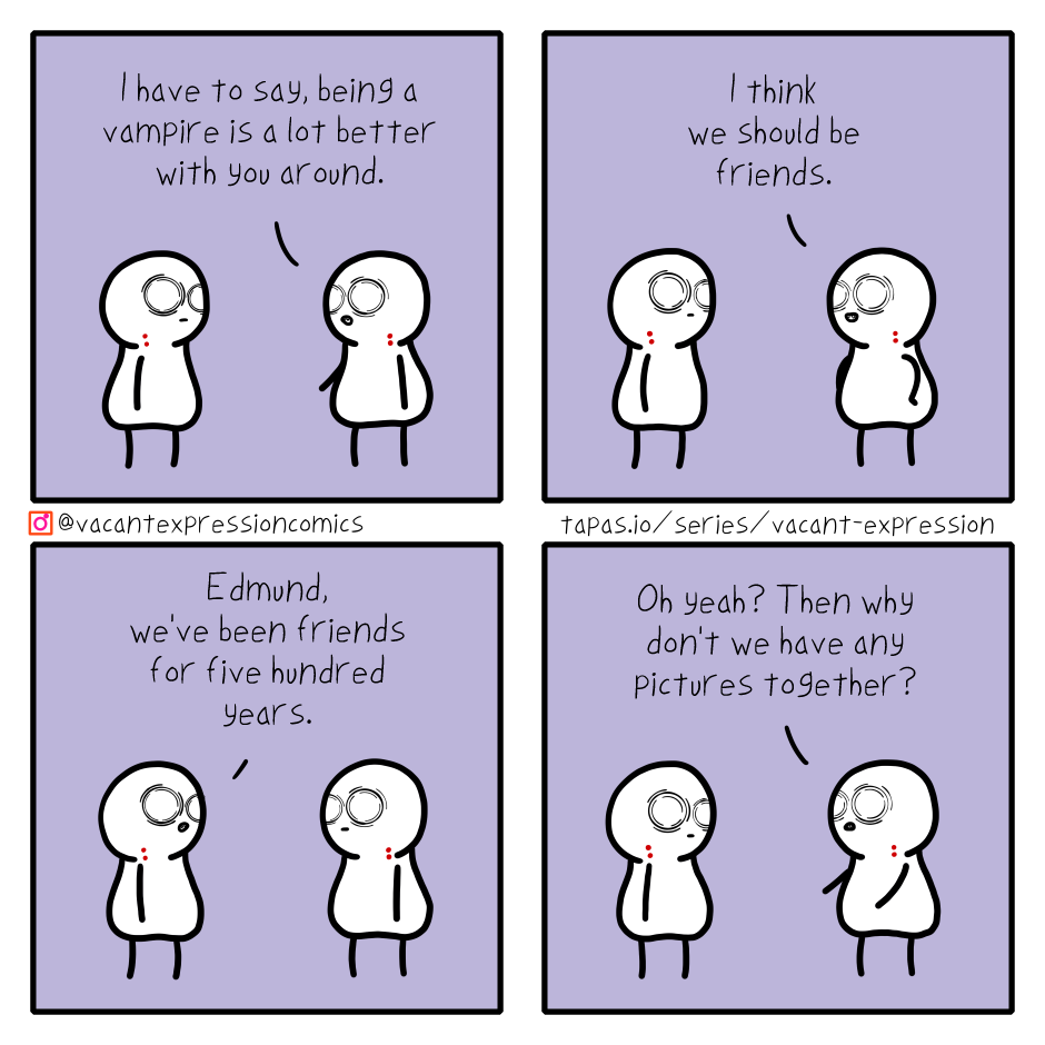 Read Vacant Expression :: Vampire Friends | Tapas Community