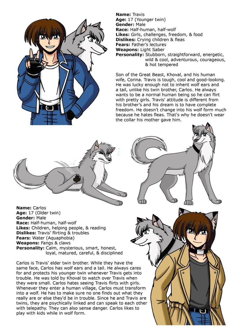 Read Wolf Brothers :: Characters Info + Note + WB2 Coming Soon | Tapas ...