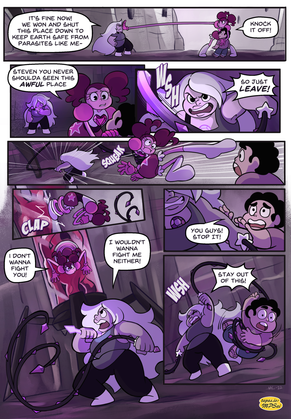Read Switcheroo AU - Steven Universe AU :: On The Run - Part One (Tapas Exclusive) | Tapas Community