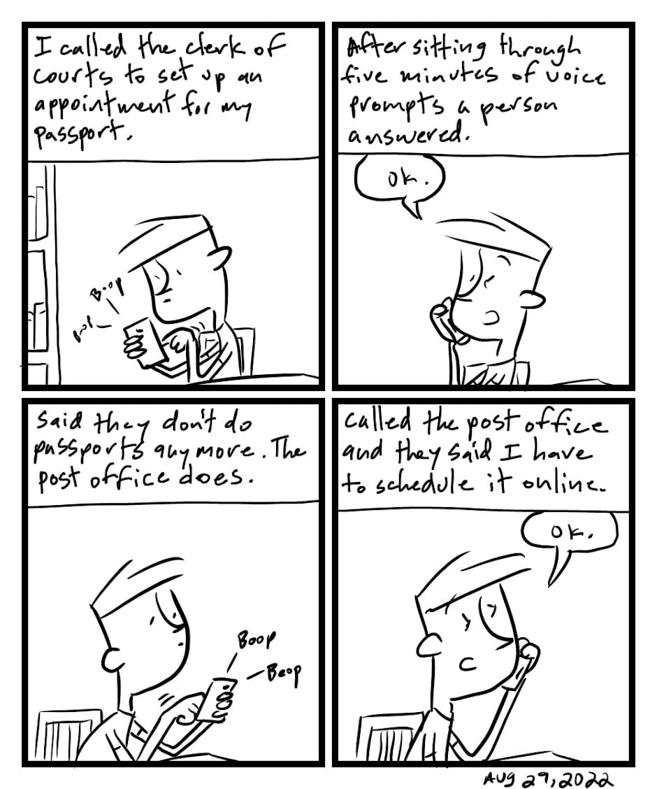 Read Then this happened... :: Scheduling an appointment. | Tapas Comics