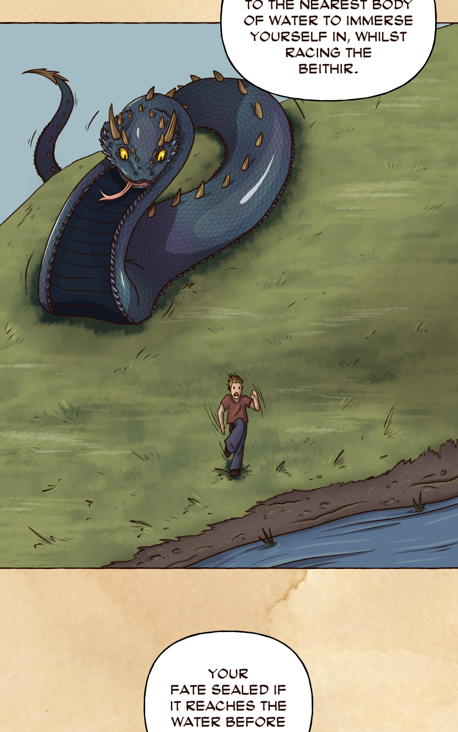 Read Mythic Mayhem :: The Tale Of The Beithir | Tapas Community