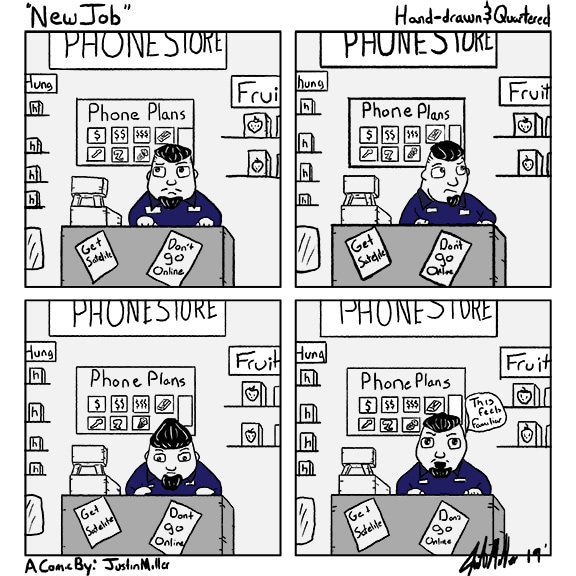 Read Hand-drawn & Quartered :: "New Job" | Tapas Comics