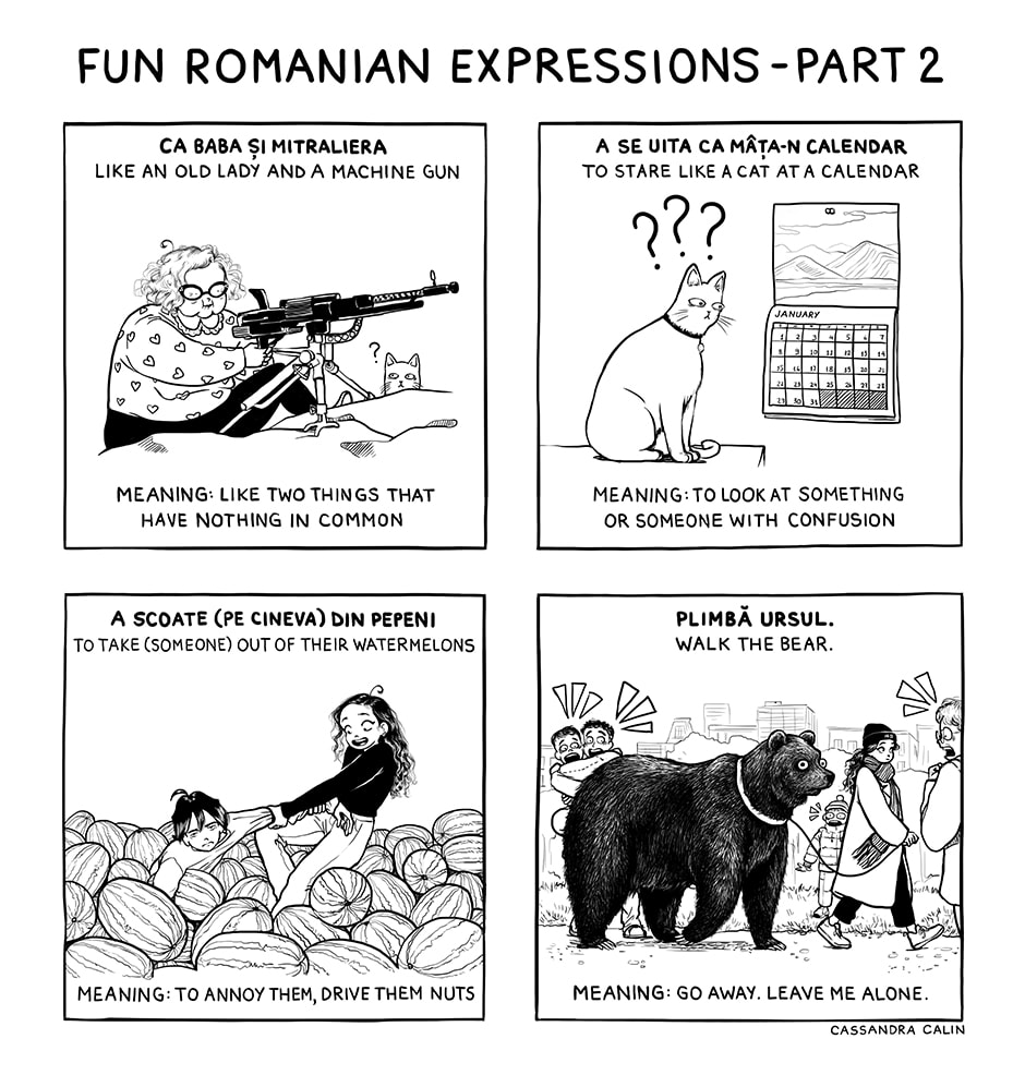 Read Cassandra Comics :: Fun Romanian Expressions - Part 2 | Tapas Community