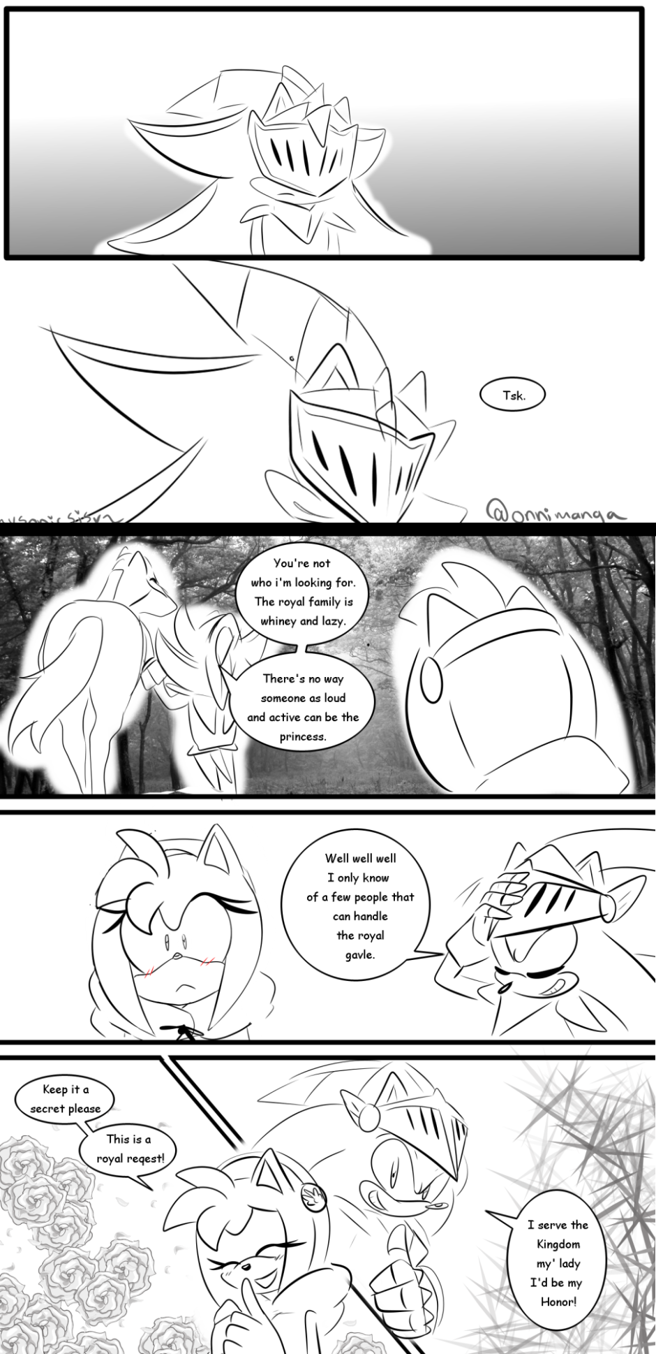 Read Sonic One-shots :: Sonamy week 2018 Medieval knights | Tapas Community