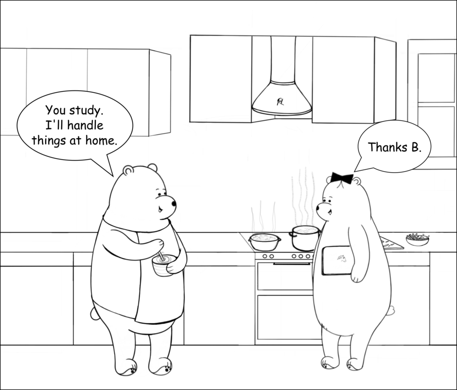 Read Being Bears :: Studious Bear | Tapas Comics