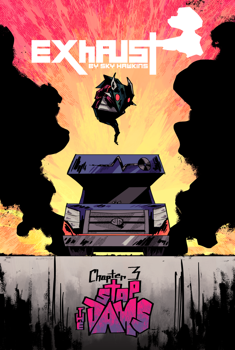 Read EXHAUST :: 3 - STOP THE DAMS | Tapas Comics