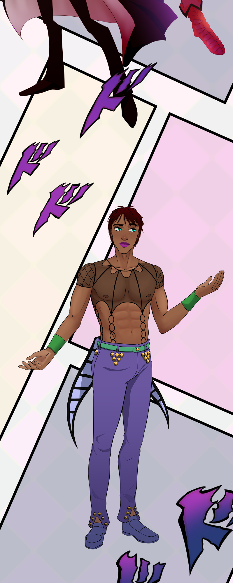 Read Exiled from Paradise :: Ep 11 - Overseer + JoJo Pose Collab | Tapas Comics