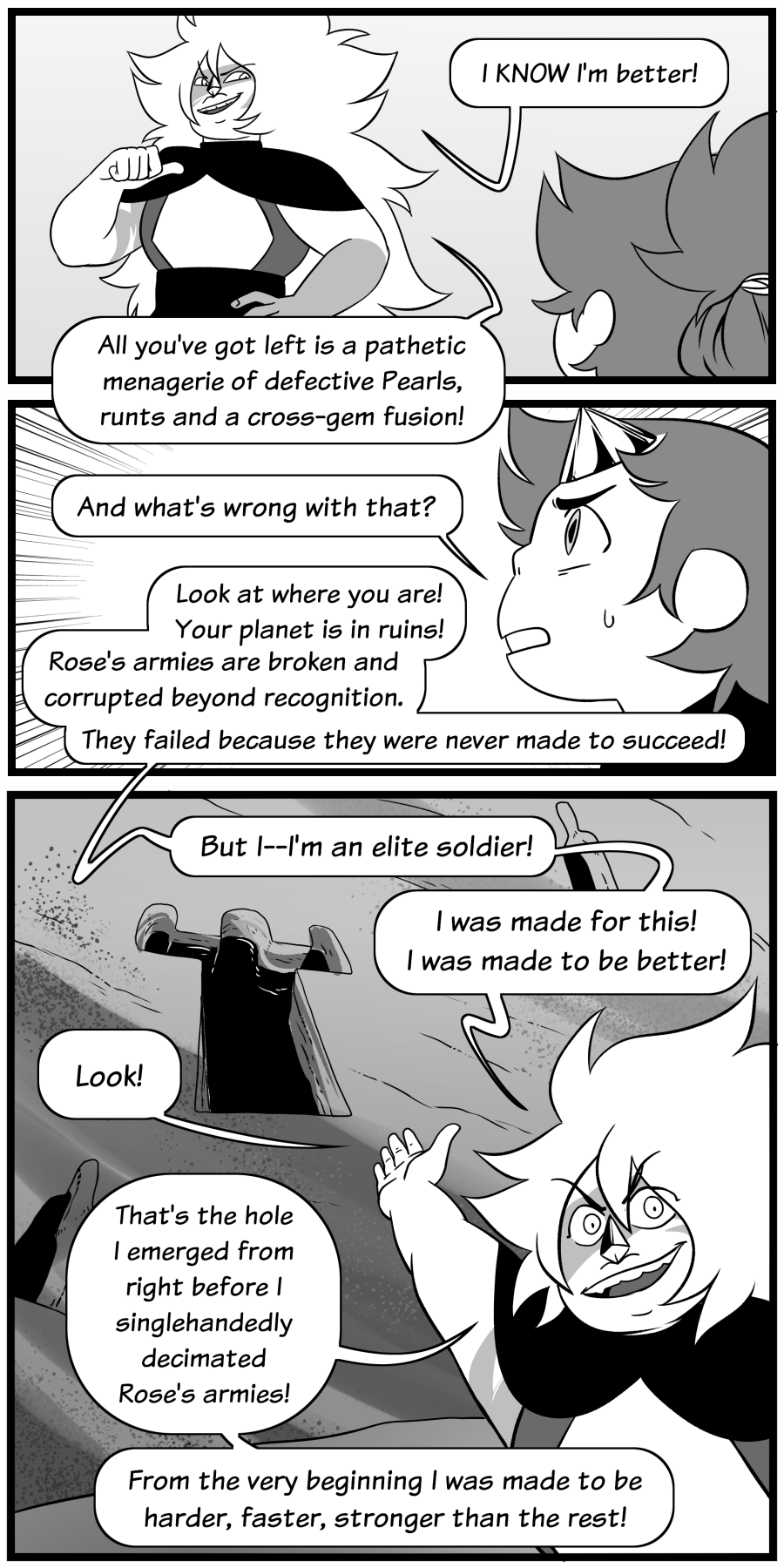 Read Steven *AU*niverse: Ask WhitePearl and Steven :: S5 EP4: DISSONANCE (2/2) | Tapas Community