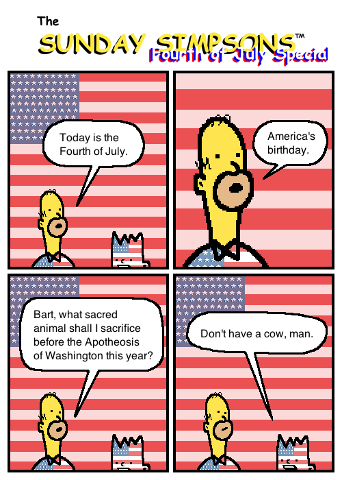 Read The Sunday Simpsons :: The Sunday Simpsons FOURTH OF JULY SPECIAL ...