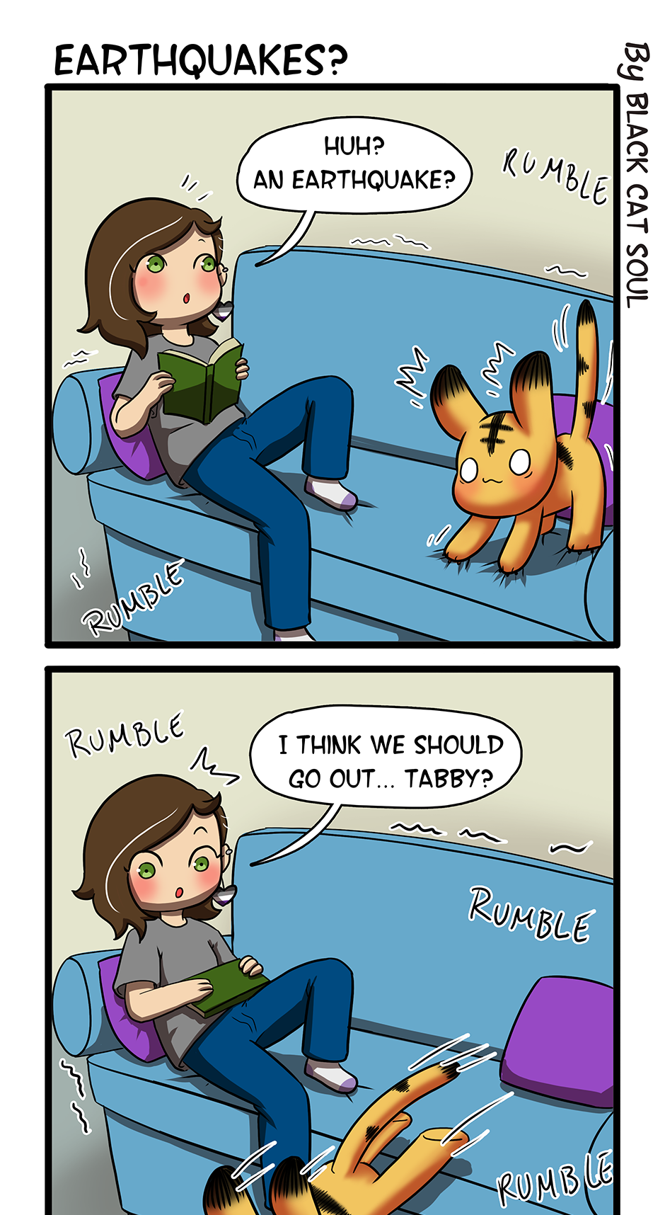 Read Tabby Rabbit Chaotic Adventures :: Earthquakes? | Tapas Comics