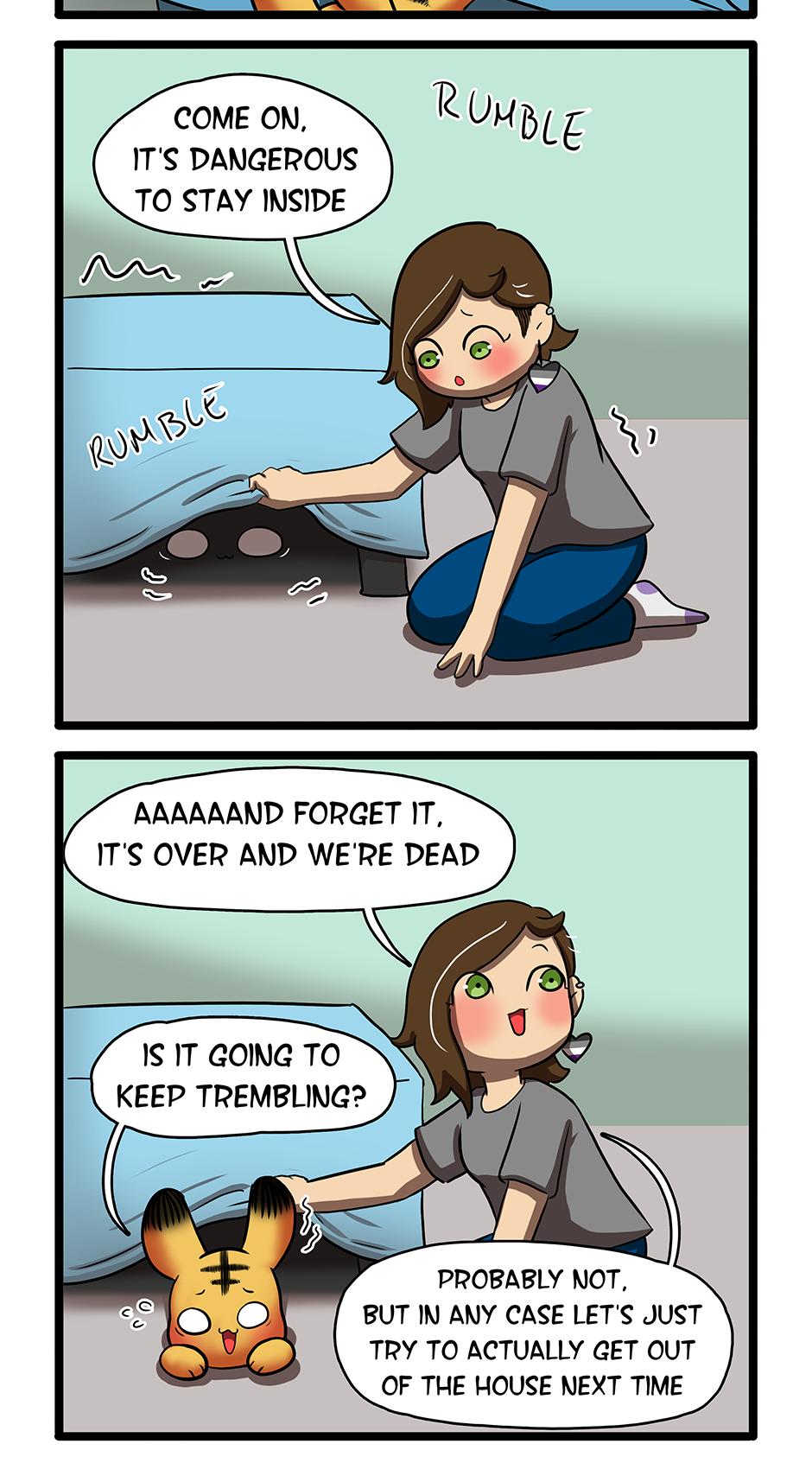 Read Tabby Rabbit Chaotic Adventures :: Earthquakes? | Tapas Comics