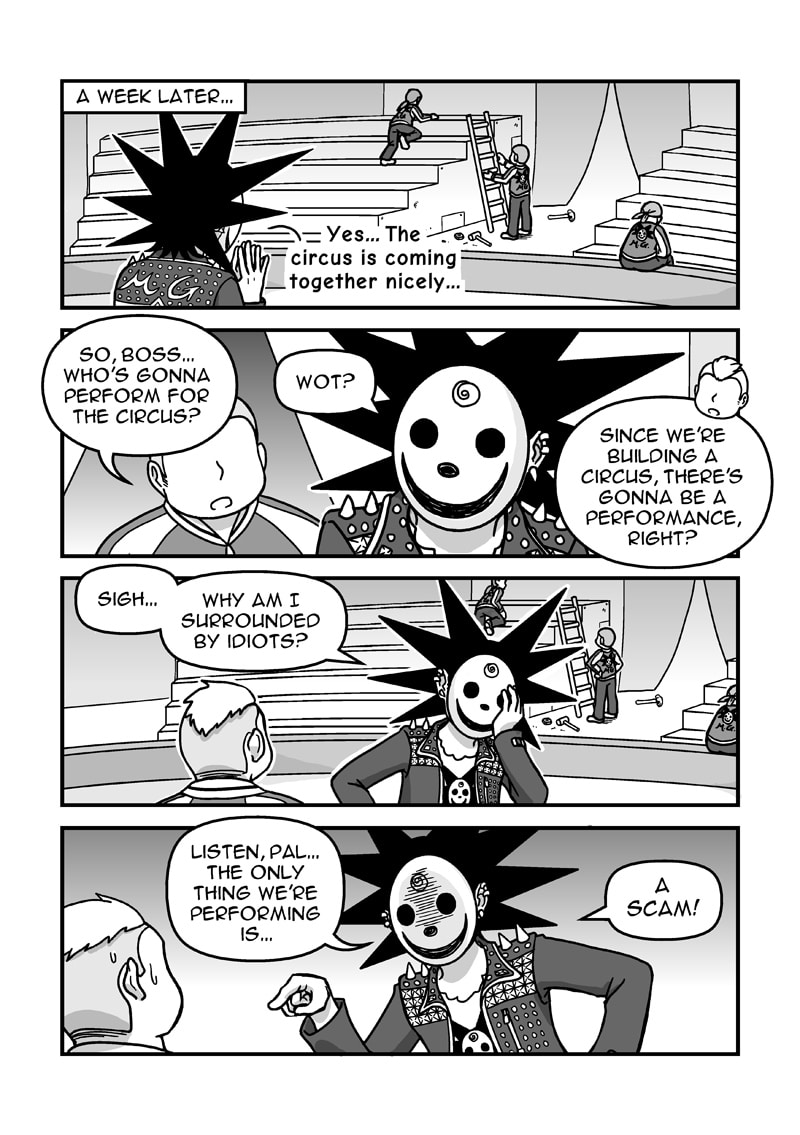 Read The Masked Henchman :: The Circus! | Tapas Comics