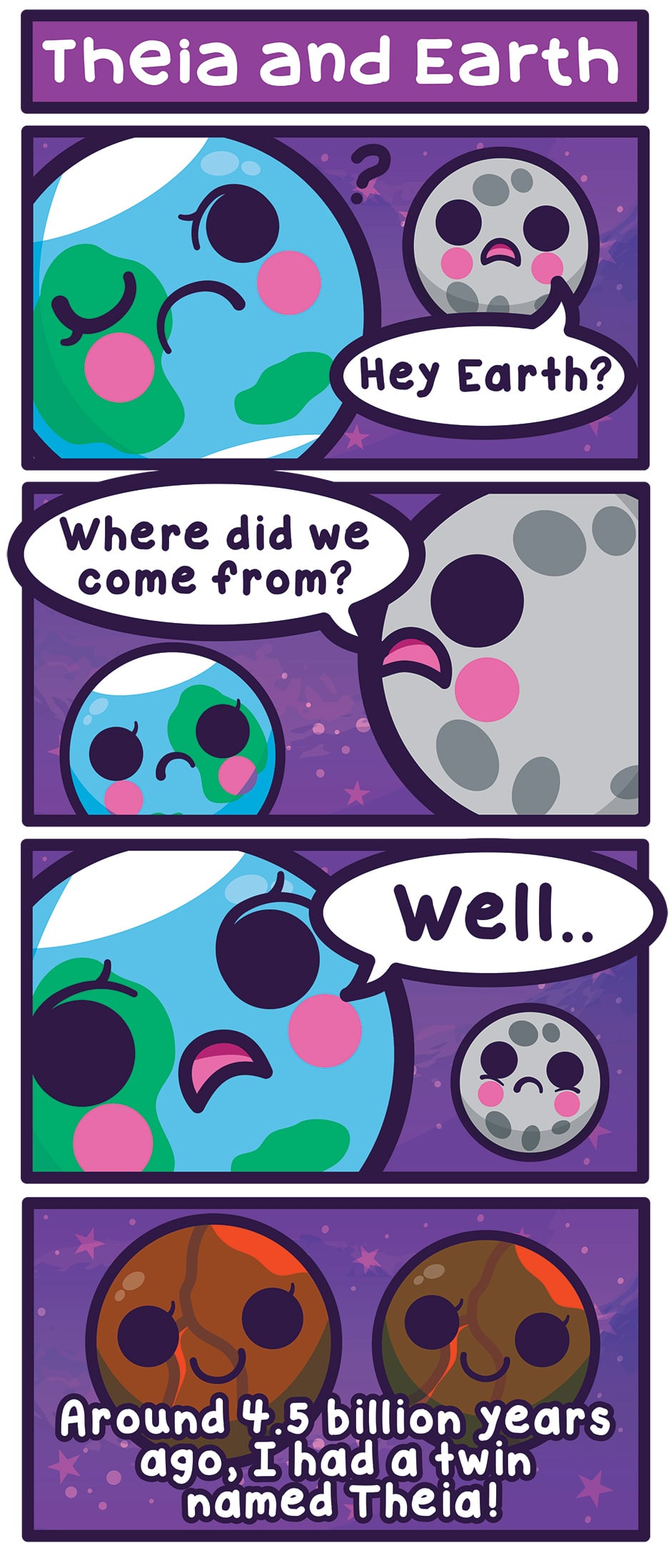 Read Cosmic Funnies :: Theia and Earth | Tapas Community