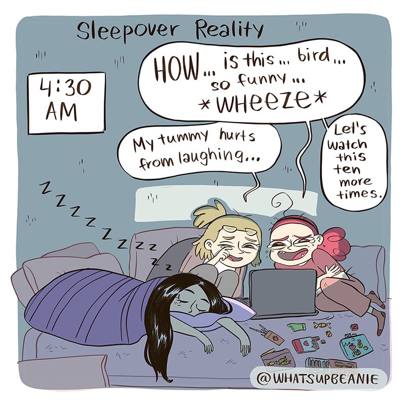 Read Beanie's Comics :: Sleepovers | Tapas Community