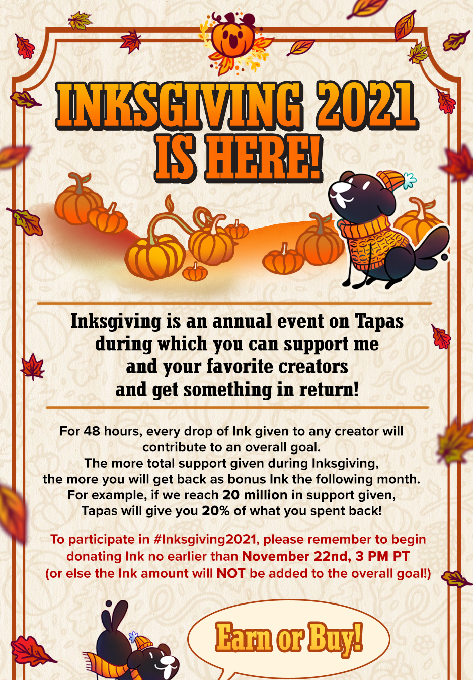 Read LnR :: Inksgiving 2021 | Tapas Community