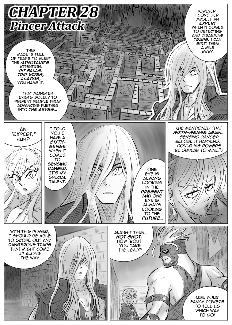 Read Downtown Dungeon: Our Hero is Missing! :: Chapter 28 - Pincer Attack | Tapas Comics