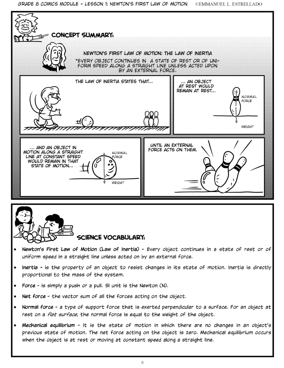 Read Ang Klase sa Pisika (The Physics Classroom) :: Lesson 1: Newton's ...