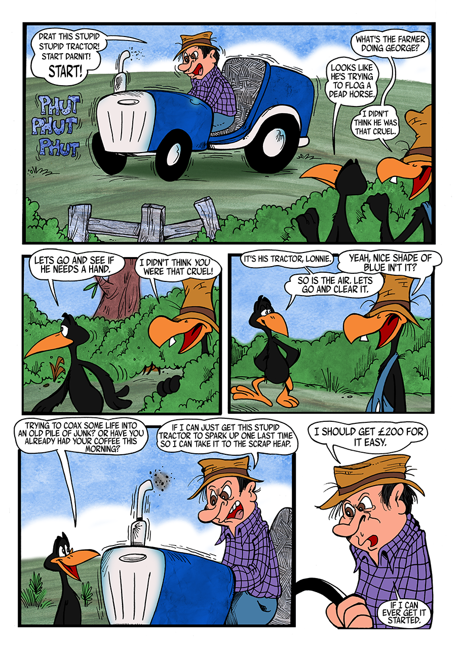 Read Stan The Crow :: A Tractor Tension - part 1 | Tapas Comics