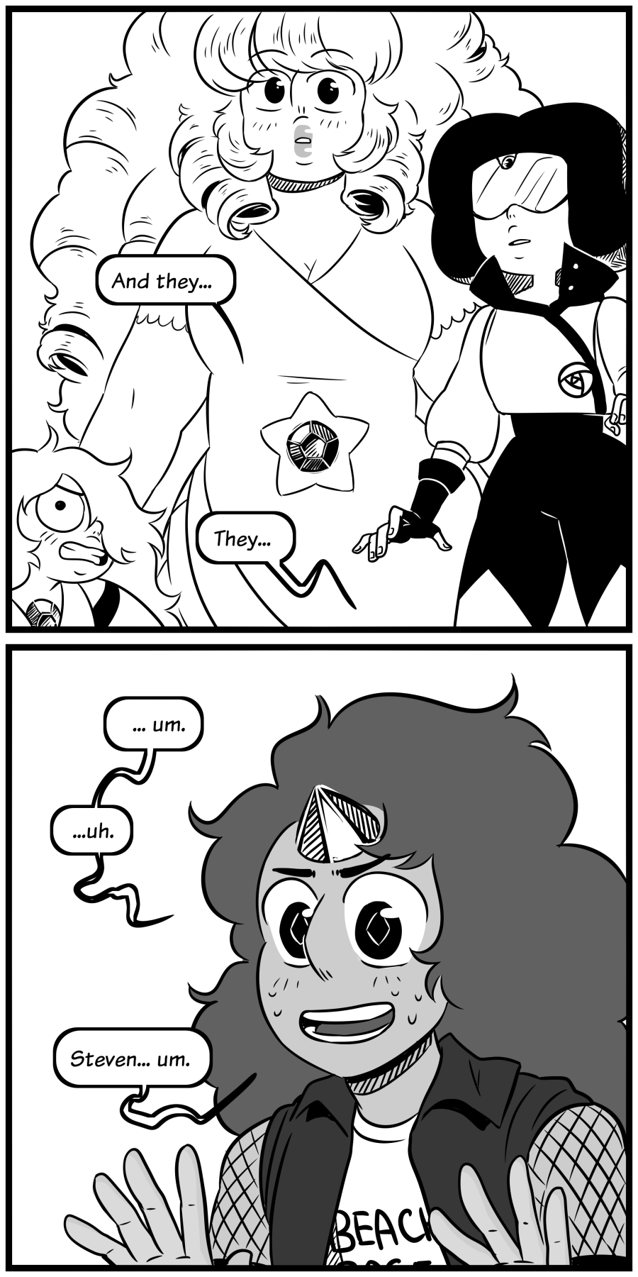 Read Steven *AU*niverse: Ask WhitePearl and Steven :: S3 EP51: The ...