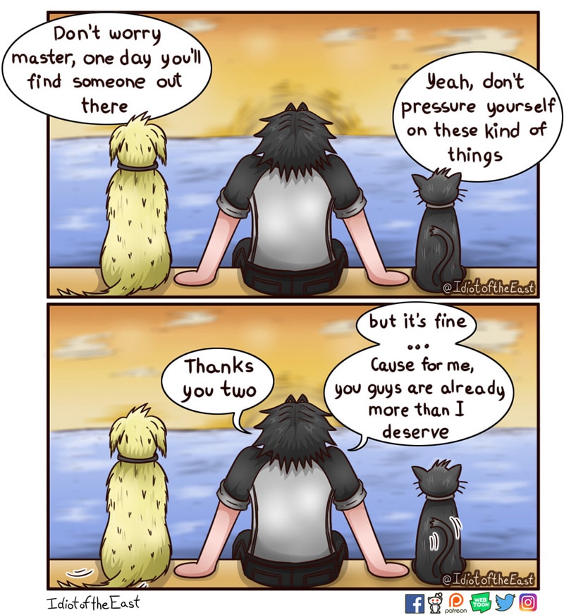 Read IdiotoftheEast Webcomic Compilation :: wholesome cat and dog ...