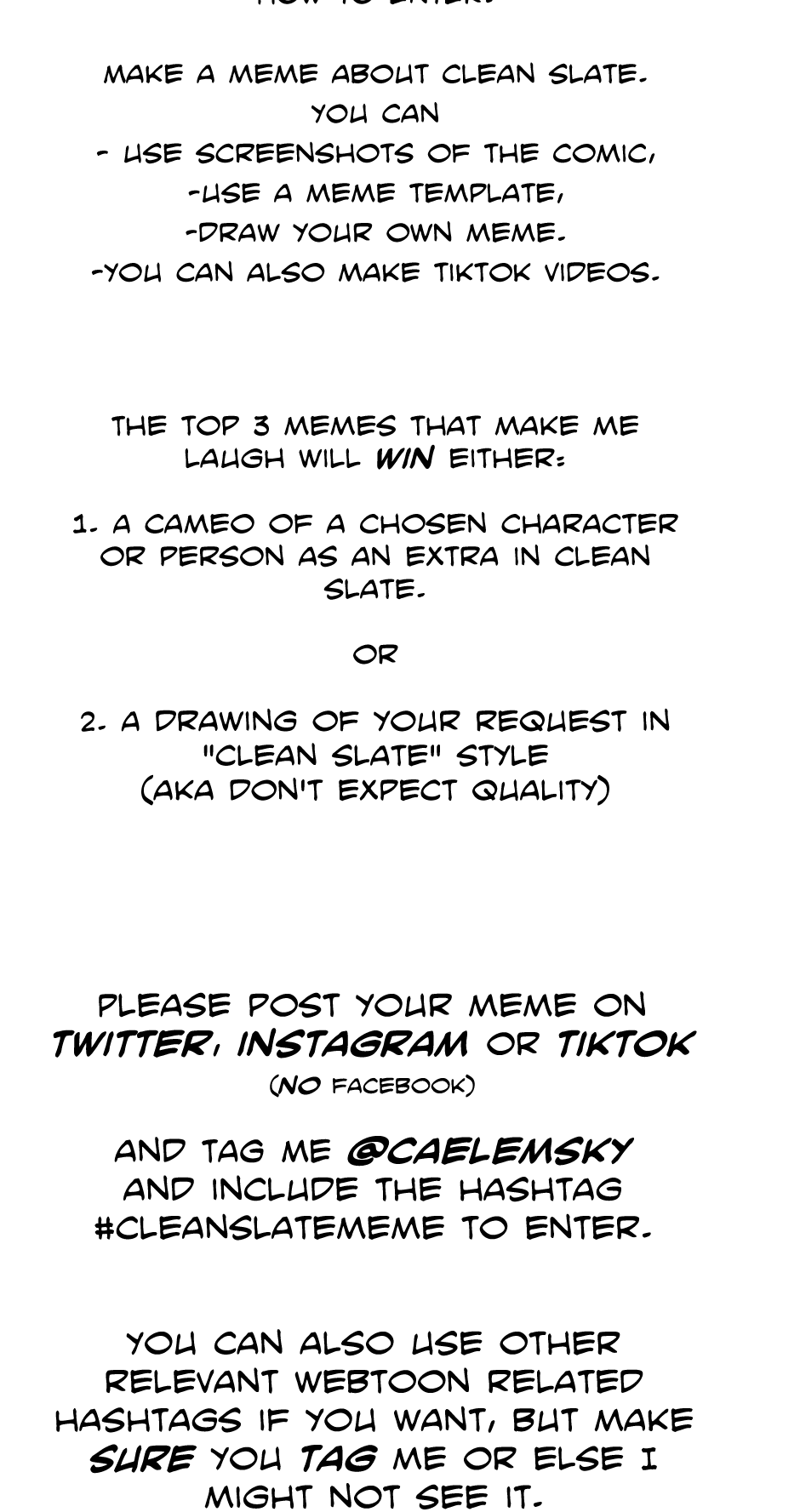 Read Clean Slate :: MEME CONTEST! Win art or a cameo!! | Tapas Community