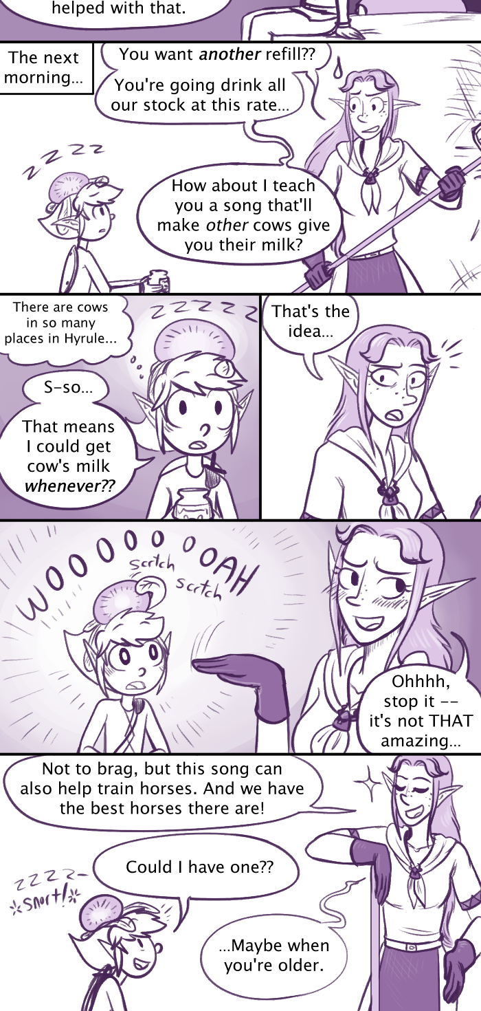 Read Triforce of Power :: Bonus Comic: Malon & Link | Tapas Community