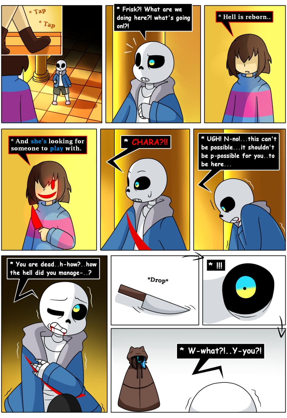 Read The Player Evervoid Au Undertale Season1 Page 36 40 Someone Looks From