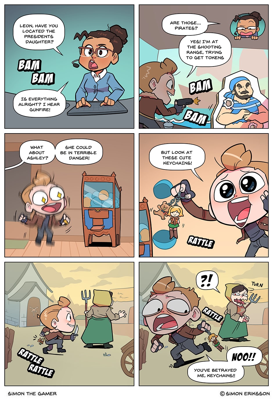 Read Simon the Gamer :: KEYCHAINS | Tapas Comics