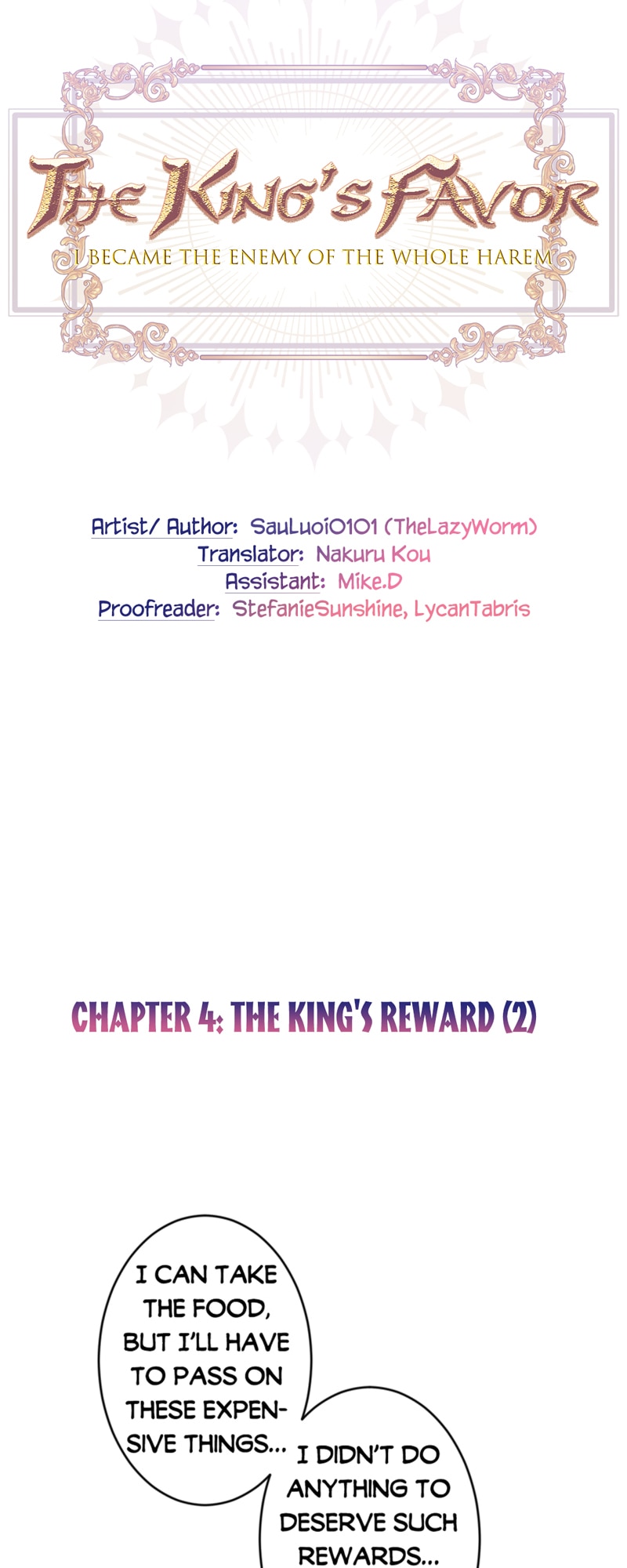 Read The King's Favor, I became the enemy of his harem :: The 4th night ...